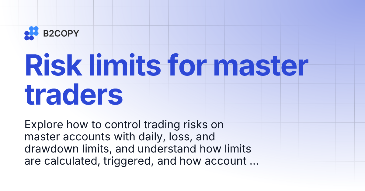 Risk limits for master traders | B2COPY docs