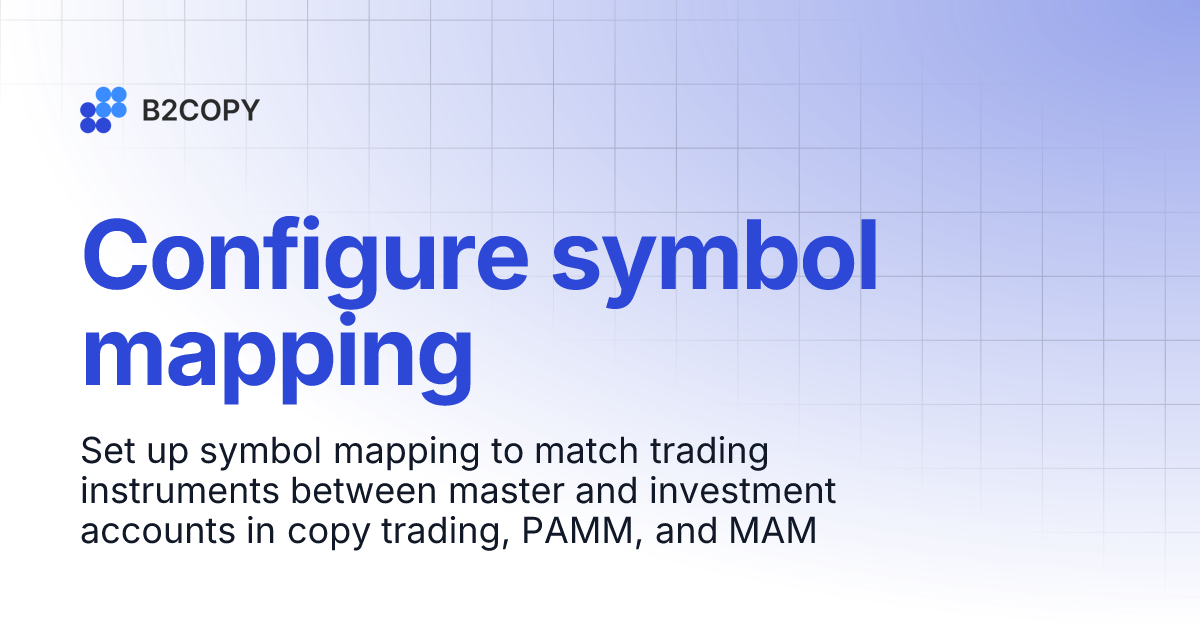 Configure symbol mapping | B2COPY docs