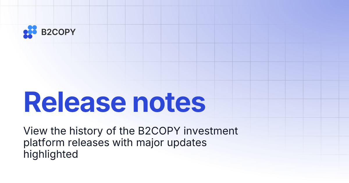 Release notes | B2COPY docs