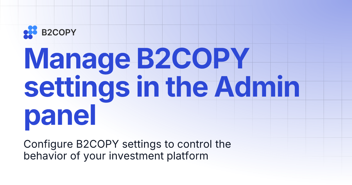 Manage B2COPY settings in the Admin panel | B2COPY docs